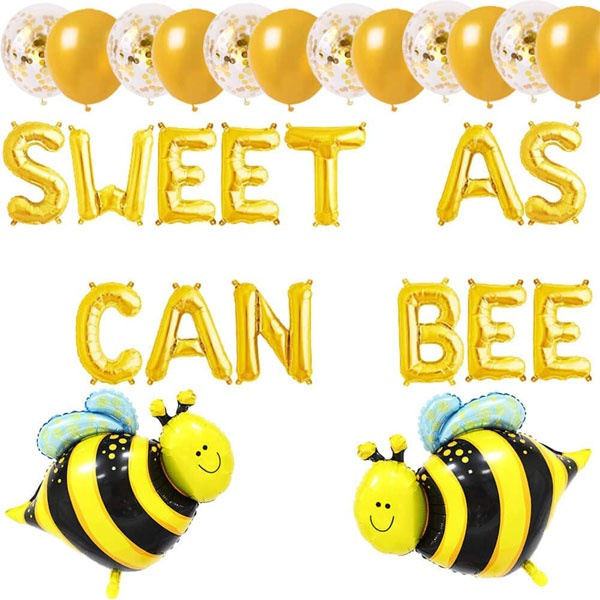 Sweet As Can Bee Balloons, Bumble Bee Baby Shower Banner, Mommy to Bee ...