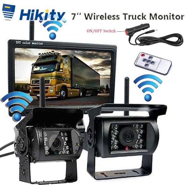 Hikity Wireless Backup Camera 7" HD TFT LCD Vehicle Rear View Monitor ...