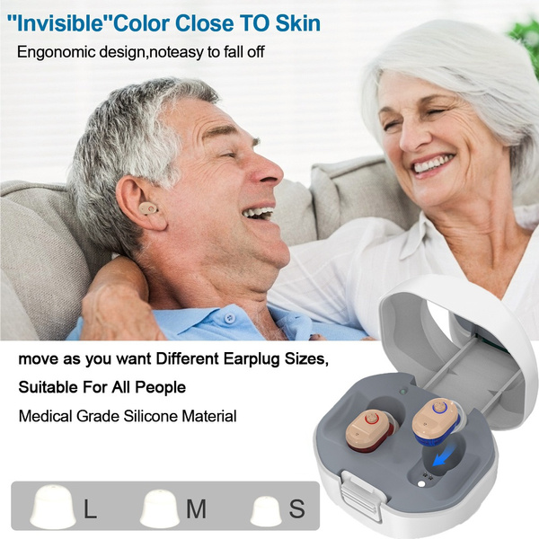 Invisible Hearing Amplifier Mini Inner Ear Digital Rechargeable Hearing ...