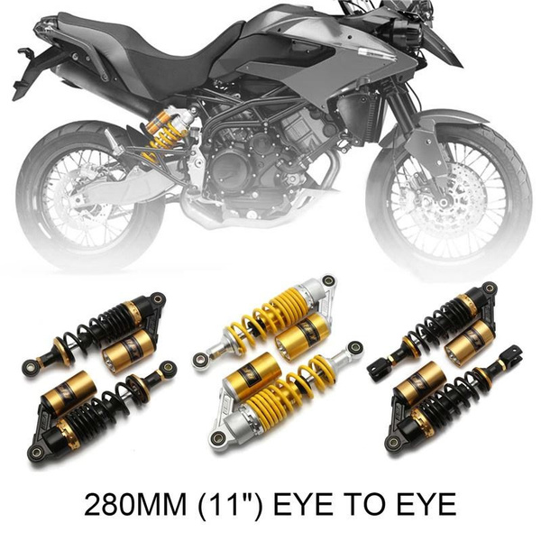 NEVERLAND Motorcycle Motorbike Adjustable 280mm Eye To Eye 11" Rear ...