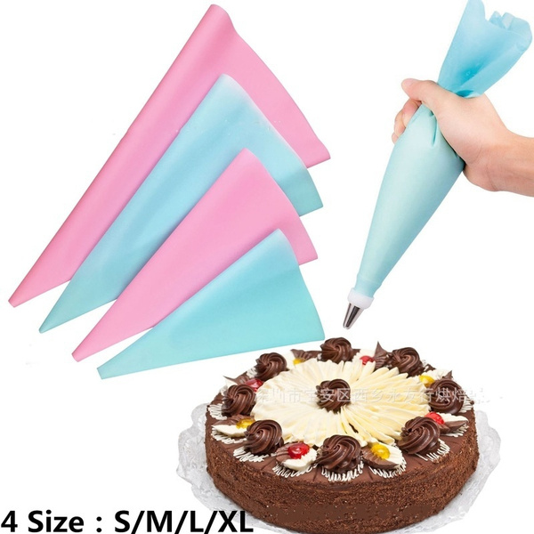Food Grade Reusable Confectionery Bag Silicone Icing Piping Cream ...