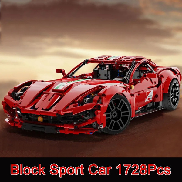 2021 New 1782Pcs Technical Ideas Expert Super Sports Red Car Building ...