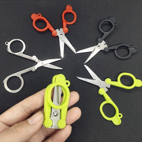 4 Colors Foldable Scissors Fishing trimming Portable Camping Pliers ...