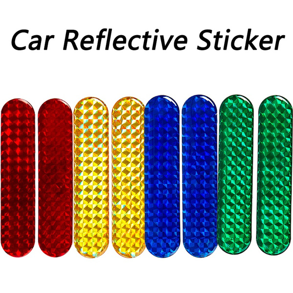 Car Reflective Sticker Decal Warning Reflective Strips Safety Mark ...