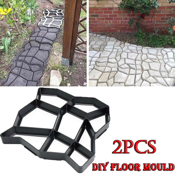 DIY Path Way Maker Mold Reusable Mould Concrete Cement Stone Walk ...
