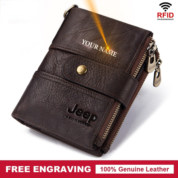 Genuine Leather Wallet Fashion Men Coin Purse Small Card Holder ...