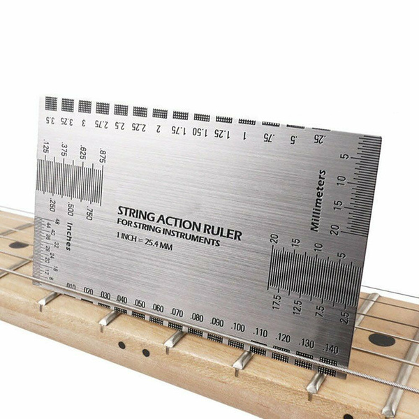 1PC Guitar Steel String Action Gauge Ruler Guide Setup Luthier ...