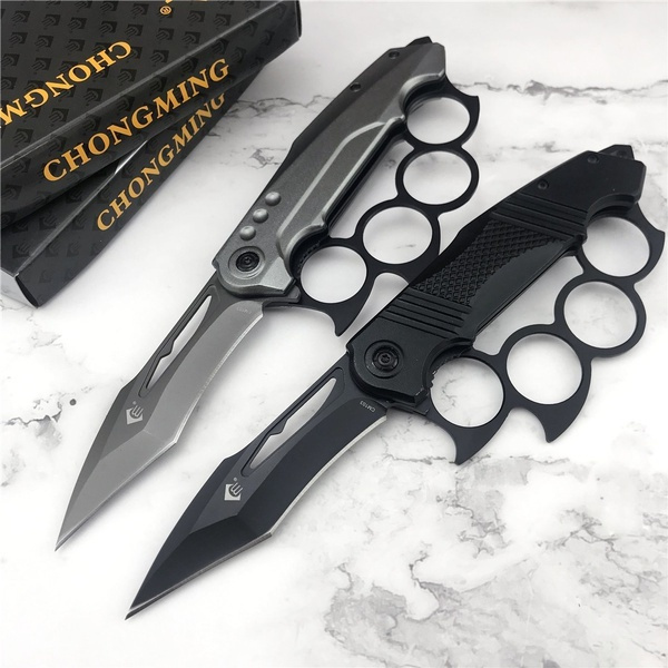 High Hardness Sharp Knuckles Folding Knife The Front Dagger Blade ...