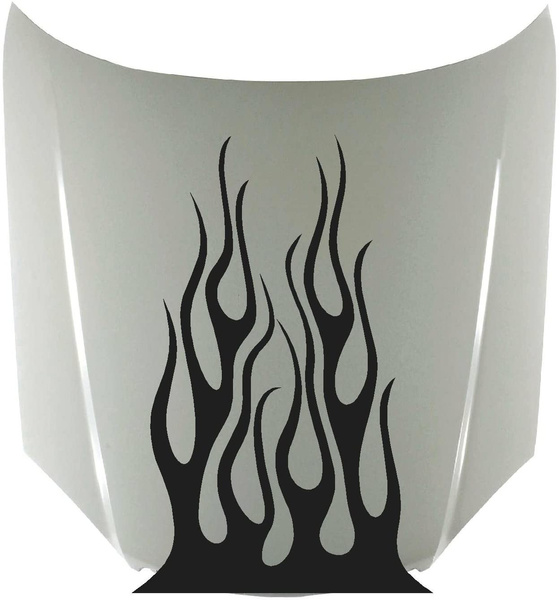 30" Tall Tribal Flame Fire Car Decals Hood Decal Vinyl Sticker Auto ...