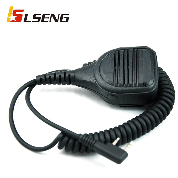 LSENG Two Way Radio Shoulder Microphone Walkie Talkie Speaker Mic PTT ...