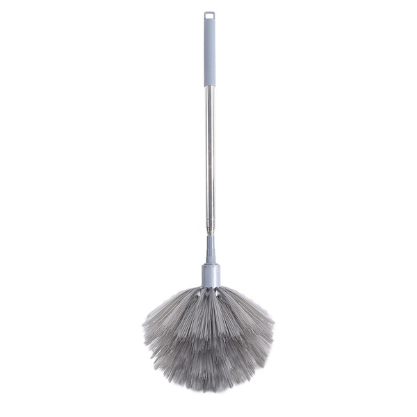 Grey Cobweb Sweeper Retractable Fiber Duster Bed Bottom Crevice Brush ...