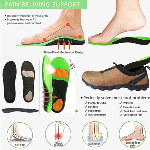 Orthopaedic Relief High Arch Support Insole Neutral Daily Sneakers ...