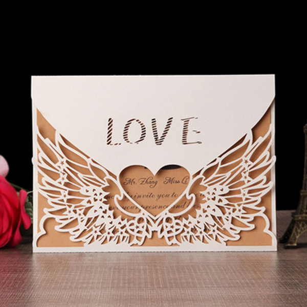 Angel Wings Invitation Card For Wedding Invitations Envelopes Gift For ...