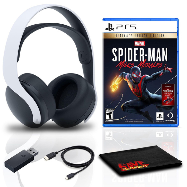 PULSE 3D Wireless Headset Bundle with Spider Man Miles Morales Ultimate ...