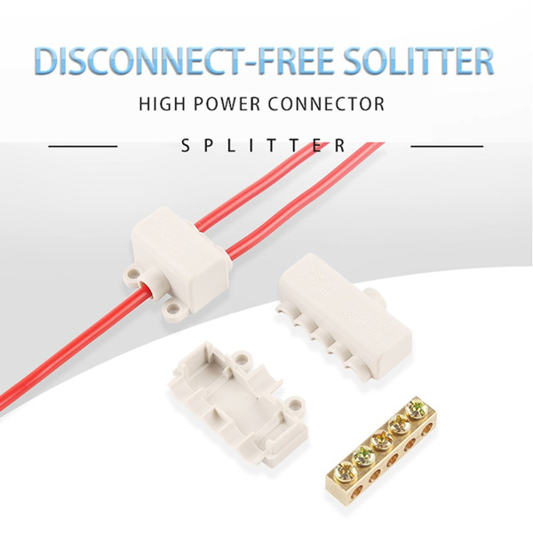High Power Splitter Quick Wire Connector Terminal Block 60A/400V 1-6mm2 ...