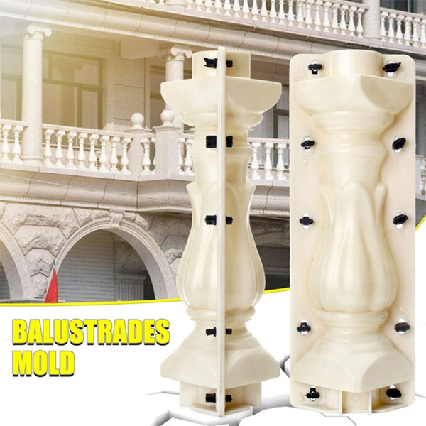 Balustrades Mold Roman Column Railing Concrete Plaster Cement Casting ...