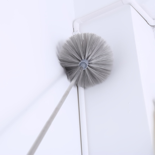 Grey Cobweb Sweeper Retractable Fiber Duster Bed Bottom Crevice Brush ...