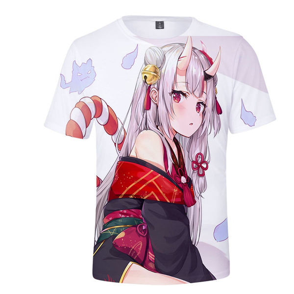 HOLOLIVE VTuber Nakiri Ayame 3D Print Spring Summer Preppy Men/Women ...