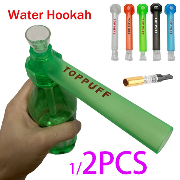 1/2PCS High quality Top Puff Portable Water Hookah Screw on Bottle ...