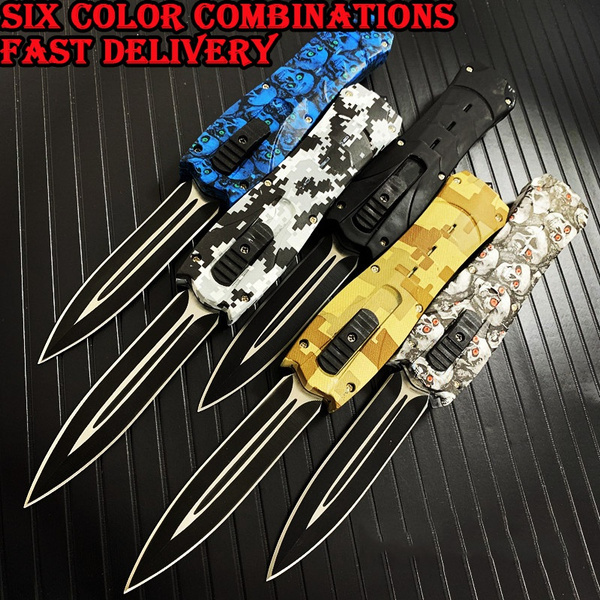2021 NEW AUTOMATIC Spring Assisted Open Knives Out The Front OTF ...