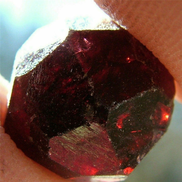 1PC Natural Red Garnet Crystal Gemstone Rough Stone Mineral Specimen ...