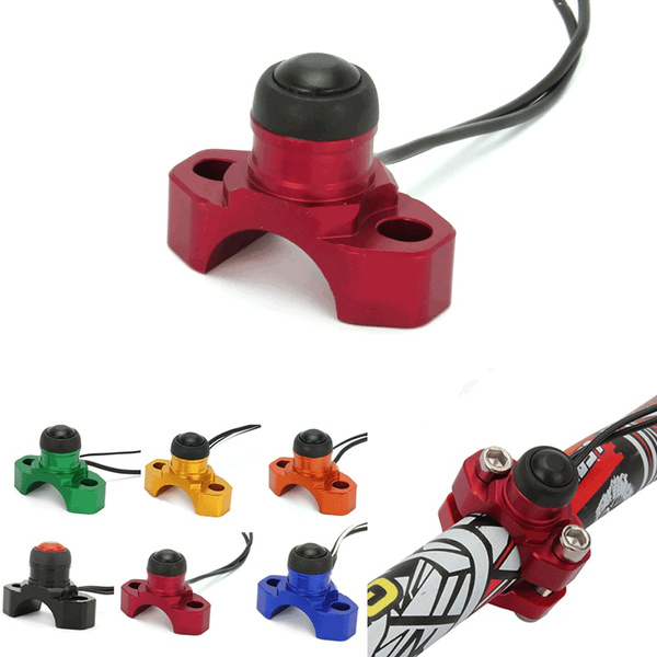 Universal Motorcycle Cnc Switch 22mm Stop Start Button Rotating Bar ...
