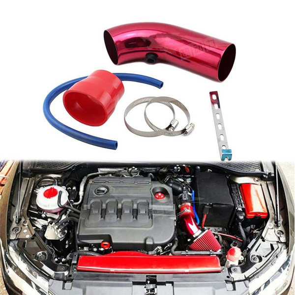 3" 76mm Cold Air Intake Induction Pipe Aluminum Universal 3 Inch Car ...