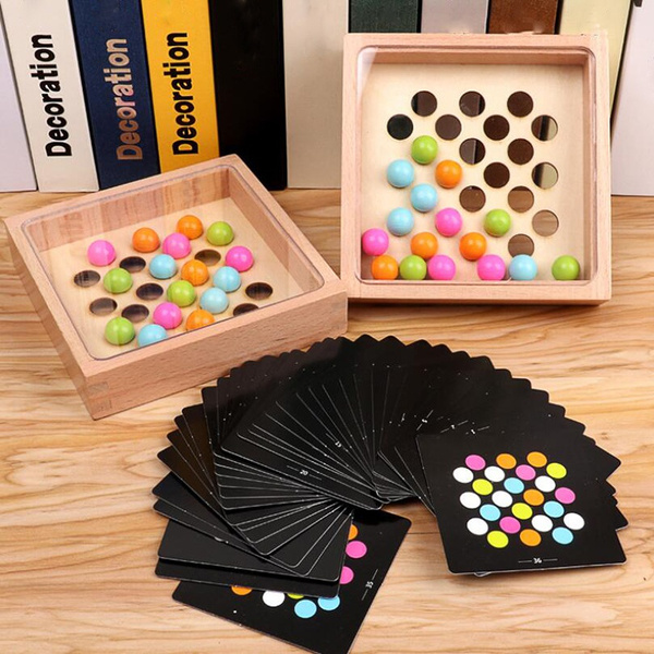 Children's Wooden Finger Game Preschool Education Tools Parent-child ...