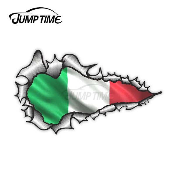 Ripped Torn Metal Design With Italy Italian il Tricolore Flag Motif ...