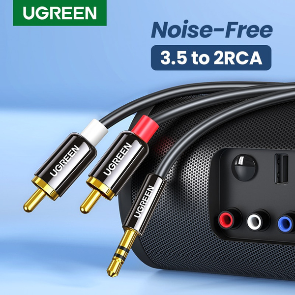 UGREEN RCA Cable HiFi Stereo 2RCA to 3.5mm Audio Cable AUX RCA Jack 3.5 ...