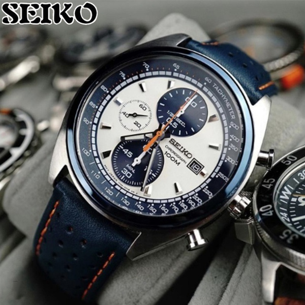 Men Luxury Automatic Quatz Watches Classic Leather Strap Wrist Watch 2 ...