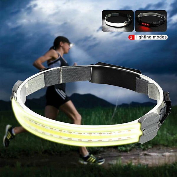 3 Mode COB+LED Headlamp Headlight Torch Flashlight Work Light Bar Head ...