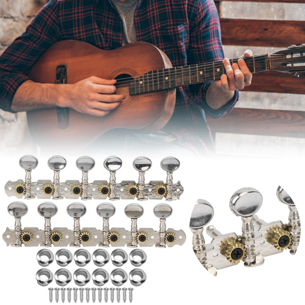 Guitar Tuning Key 12 String Metal Machine Head Open Tuners Peg Musical ...
