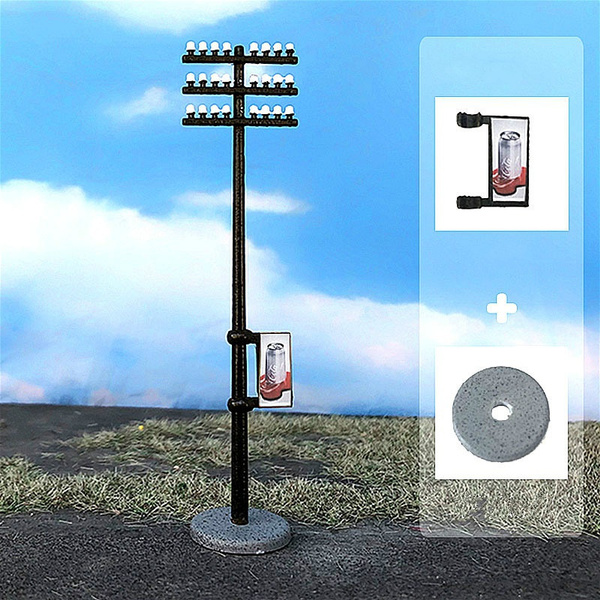 HO N Scale Power Pole 1:87/1:150 Model Telegraph Telephone Poles ...