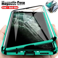 Tik Tok Same Style 360 Magnetic Adsorption Case with Tempered Glass ...