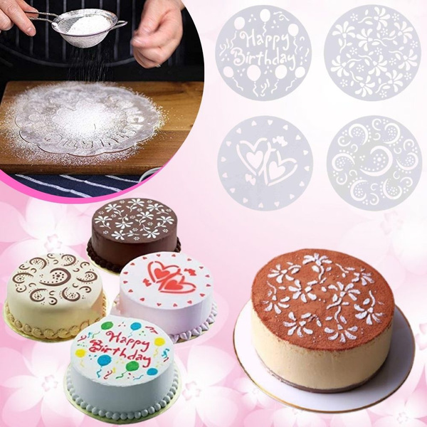 Cake Decorating Stencil Molds, Birthday, Wedding, Thanksgiving ...