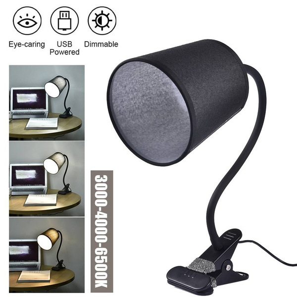 7W 5V Dimmable Reading Light Clamp USB Desk Lamp Energy Saving Safe 3 ...