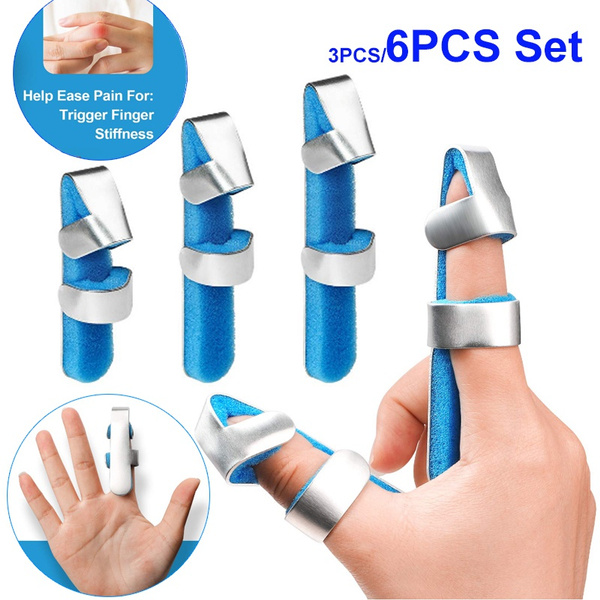 6/3PCS Set Aluminum Alloy Finger Splint Arthritis Protector Joint ... 6/3PCS Set Aluminum Alloy Finger Splint Arthritis Protector Joint ...