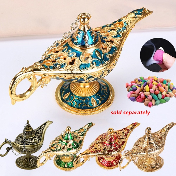 New Lamp Traditional Fairy Tale Magic Wishing Genie Lamp Retro Teapot ...
