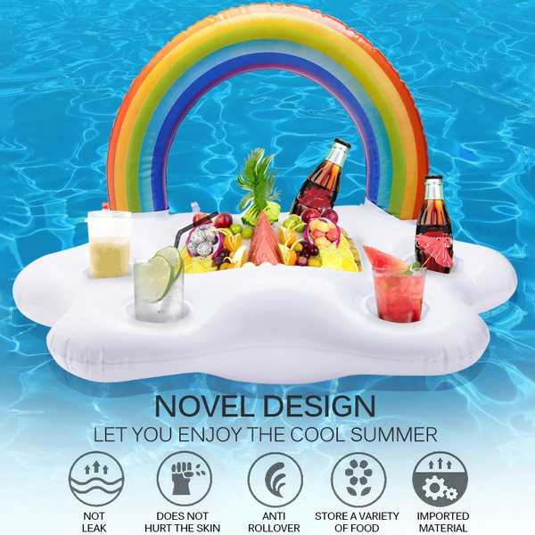 Inflatable Pool Float Beer Drinking Cooler Table Bar Tray Beach ...
