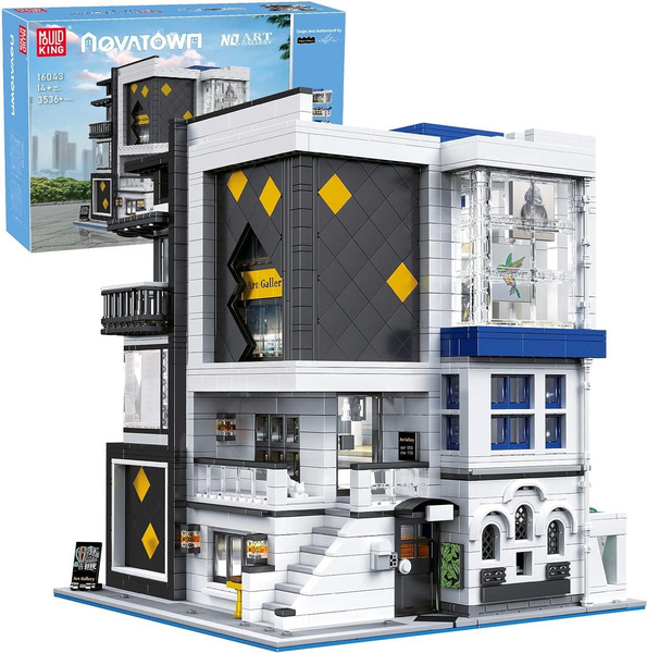 Mould King 16043 Street View House Building Kits Art Architecture Set ...