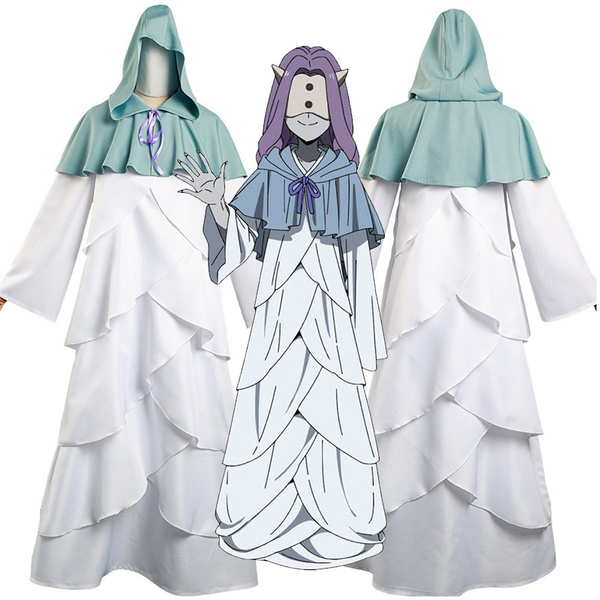 Anime Cosplay The Promised Neverland Ghost Mujika Cosplay Costume ...