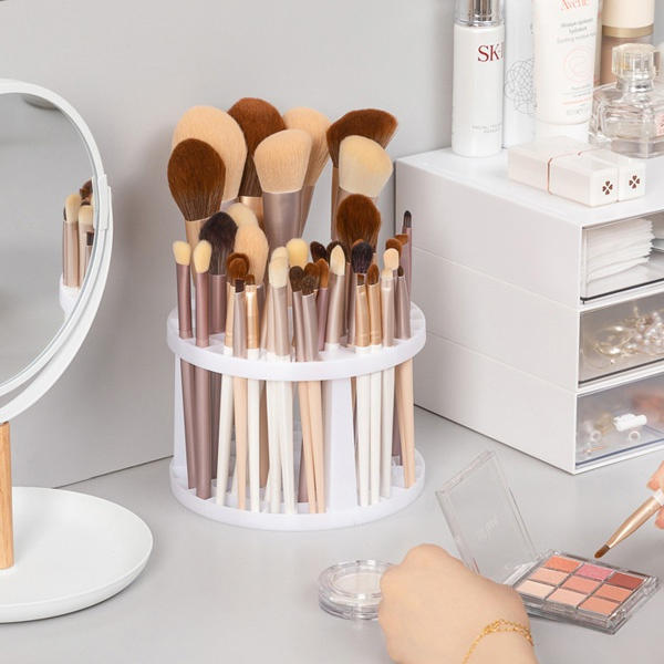 Makeup & Artist Paint Brush Holder 49 Hole Plastic Desk Stand Holding ... Makeup & Artist Paint Brush Holder 49 Hole Plastic Desk Stand Holding ...
