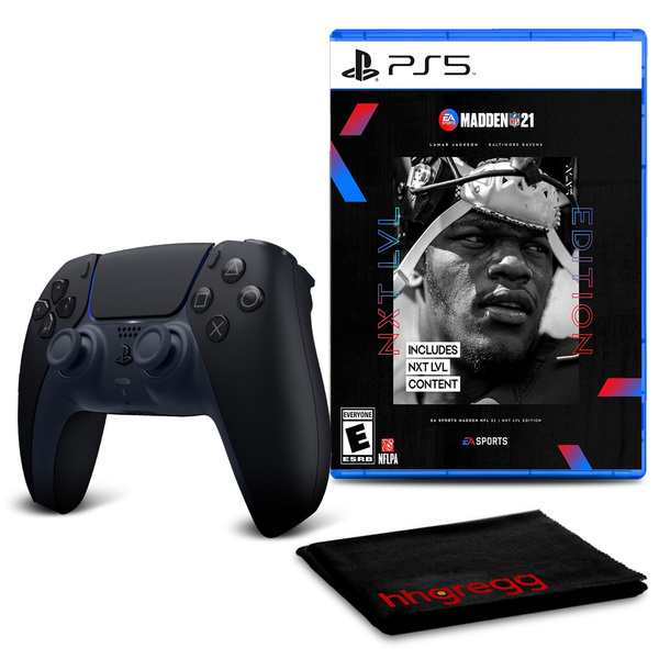 PS5 DualSense Wireless Controller (Midnight Black) with Madden NFL 21 ...