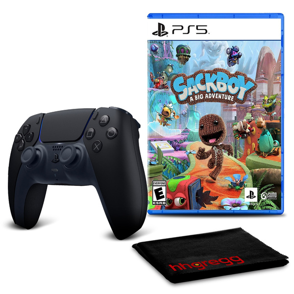 PS5 DualSense Wireless Controller (Midnight Black) with Sackboy A Big ...