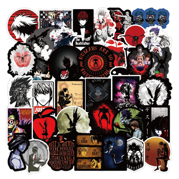 Death note cartoon anime crystal car sticker skateboard suitcase helmet ...