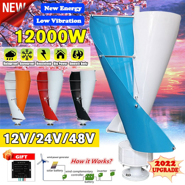 2022 Newest Wind Turbine Petit Twister Type Wind Generator 12V24V/48V ...