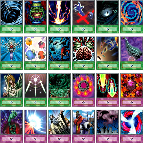 24pcs/Set DM Classic Spell Trap Cards Pot of Greed Monster Reborn ...