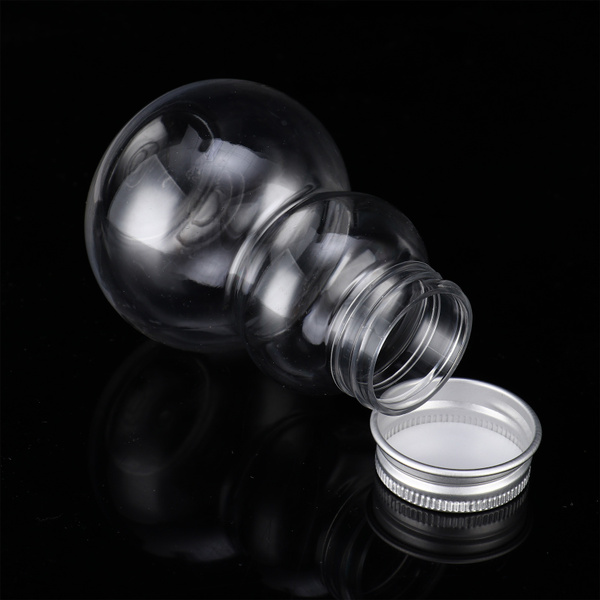 100ml Empty Juice Bottles Reusable Clear Plastic Milk Containers with ...