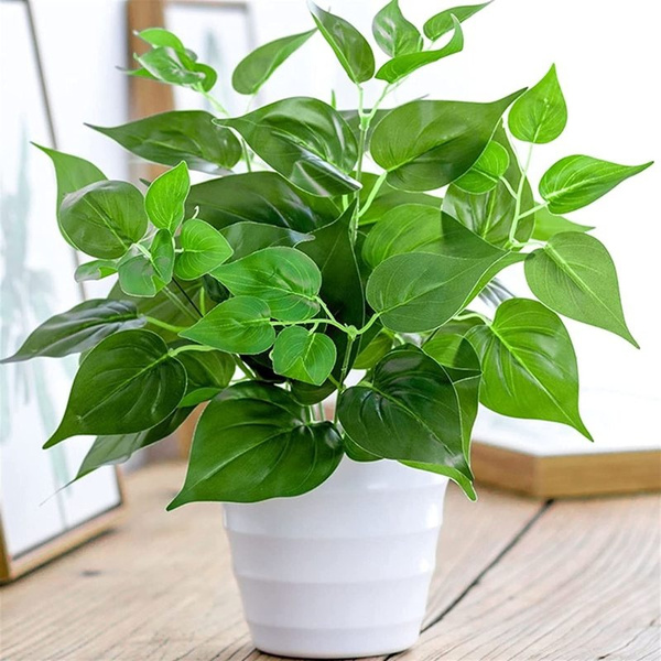 1pc 30cm Artificial Green Radish Leaf Plant Wall Material Green Scene ...